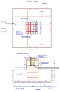 30m High Mast Foundation Drawing - CivilWeb Spreadsheets