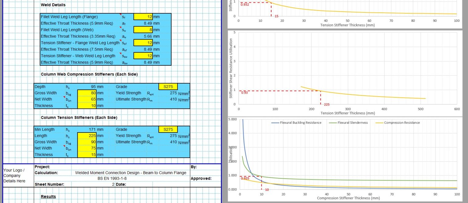 Weld Design Spreadsheet - CivilWeb Spreadsheets